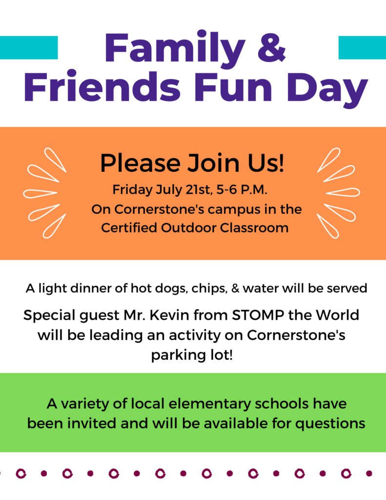 Family and Friends Fun Day - Cornerstone Center for Early Learning